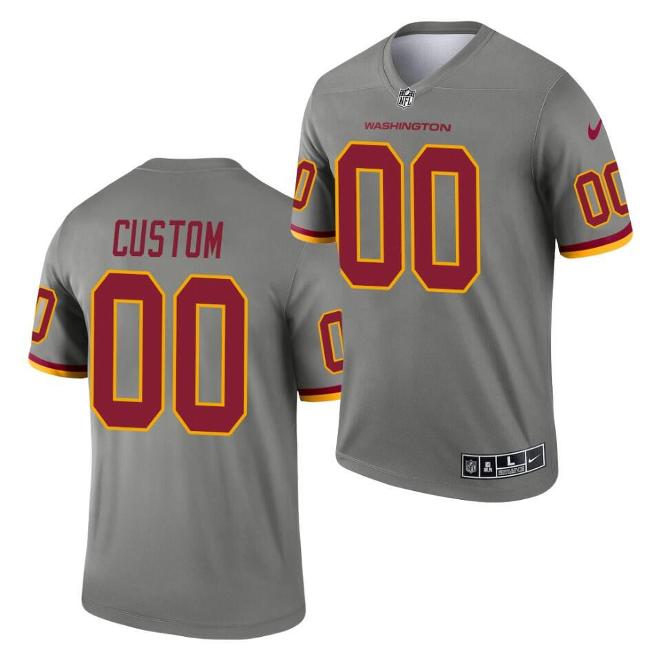Custom Commanders Jersey for Men Washington Football Team ACTIVE PLAYER ...