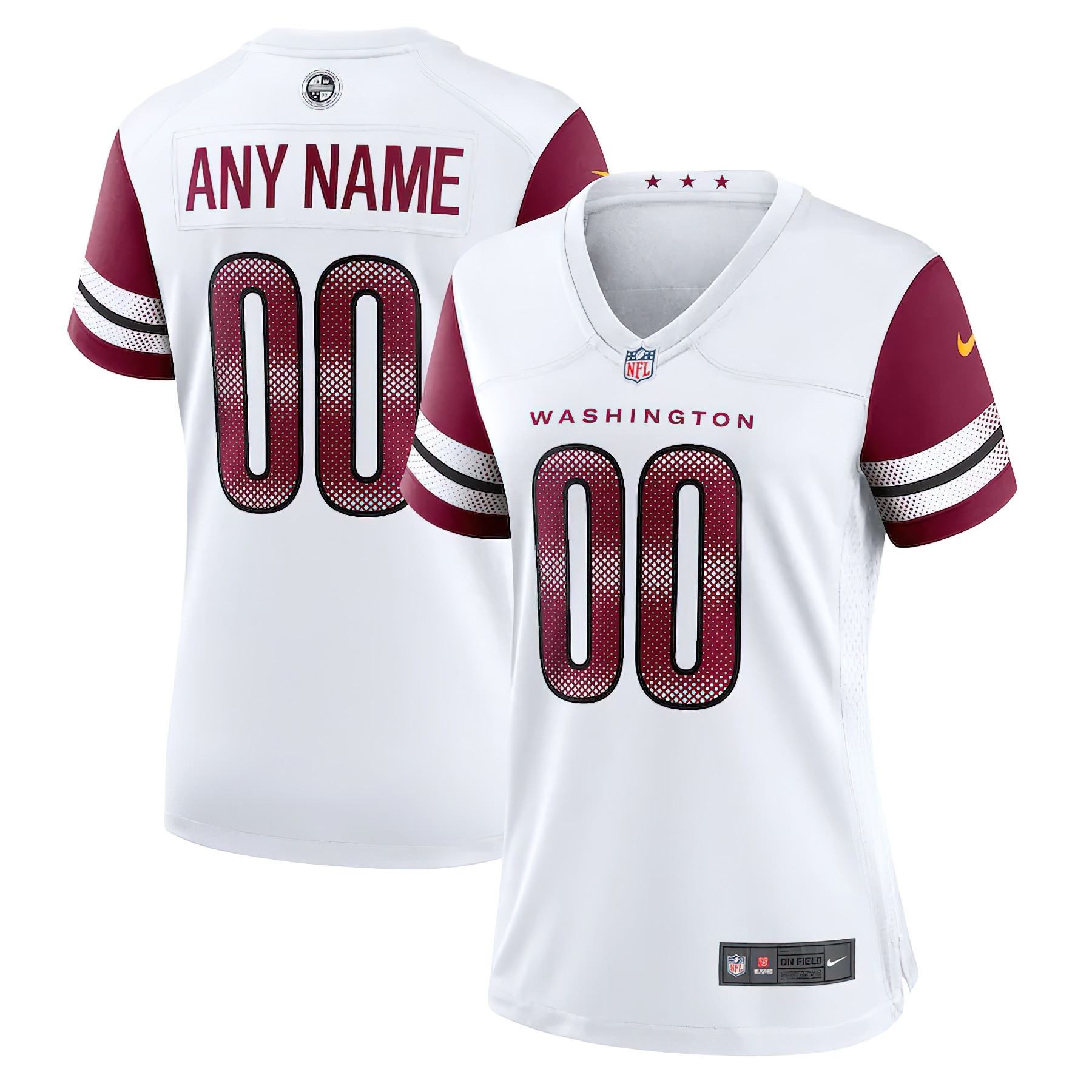 Women's White Washington Commanders Custom Jersey - Vulius - NFL store ...