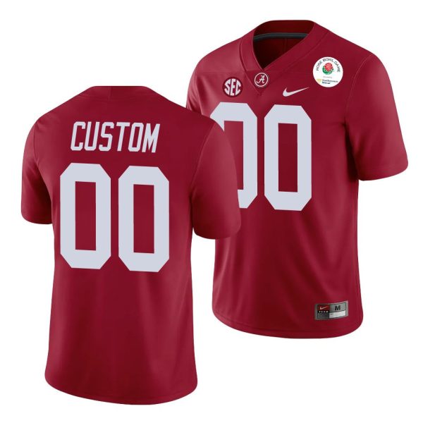 Youth's Alabama Crimson Tide Custom 2021 Rose Bowl Crimson College ...