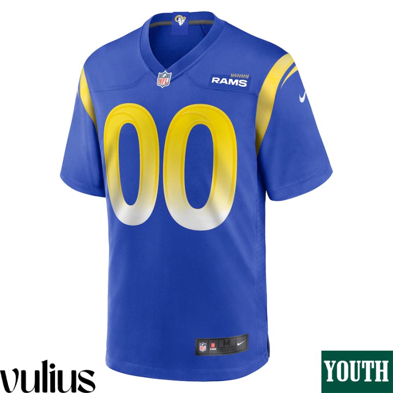 Custom Rams Jersey, Royal Youth's, Home Game Custom Jersey - Vulius NFL ...